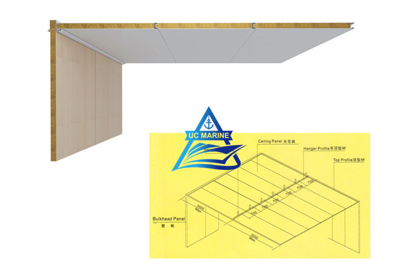 Non-Gap Type A Composite Rock Wool Ceiling from China Manufacturer - UC Marine China